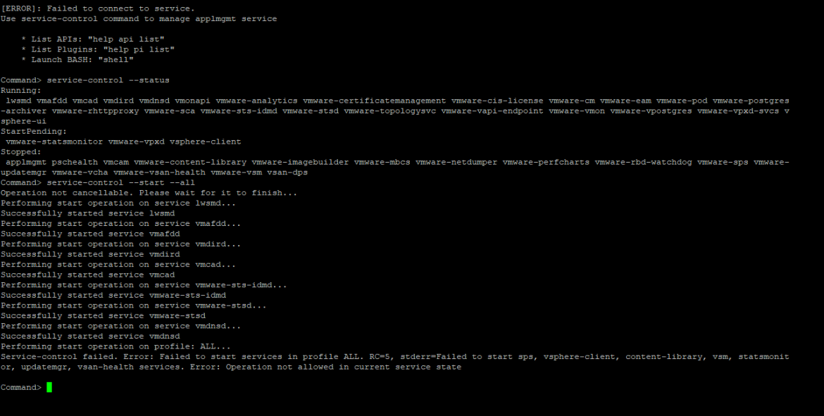 VMware VAMI – Unable to login – Virtual Bytes