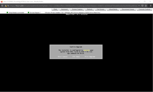 Installing Upgrading Vmware Vsphere Esxi 7 Update 1 Via Idrac 8 Virtual Bytes