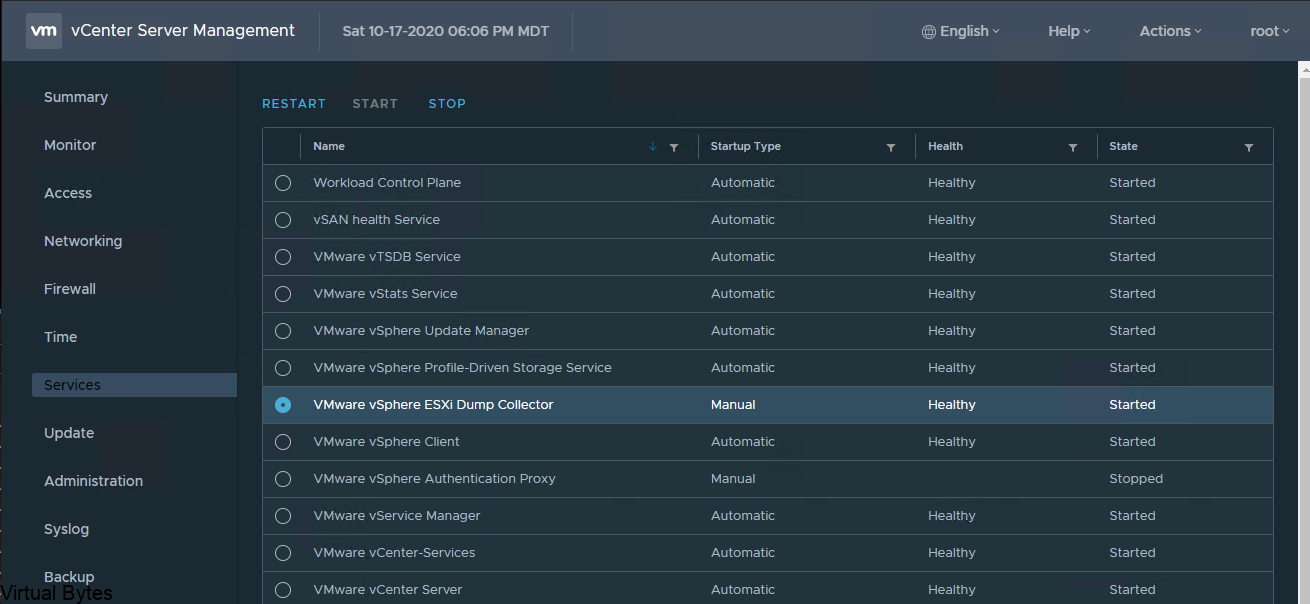 vSphere ESXi Dump Collector – Virtual Bytes