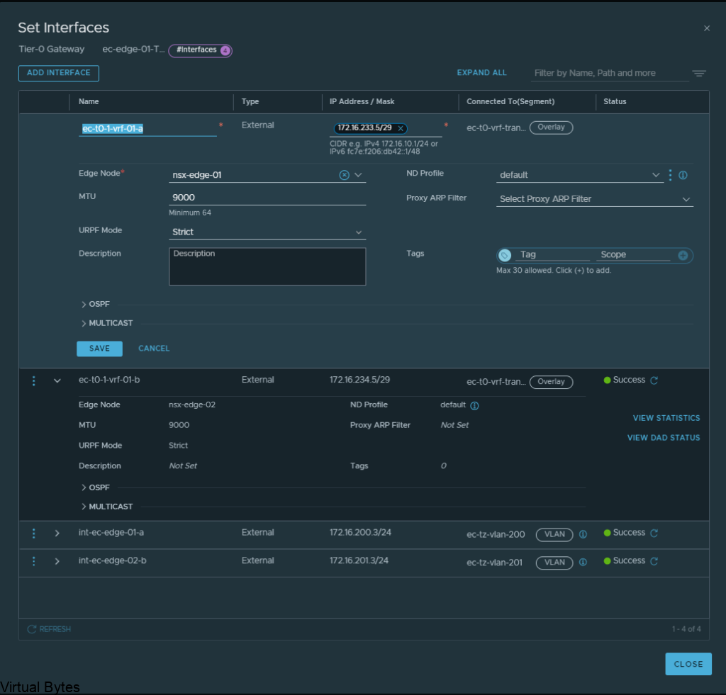 Nsx T 32 Vrf Lite Overview And Configuration Virtual Bytes