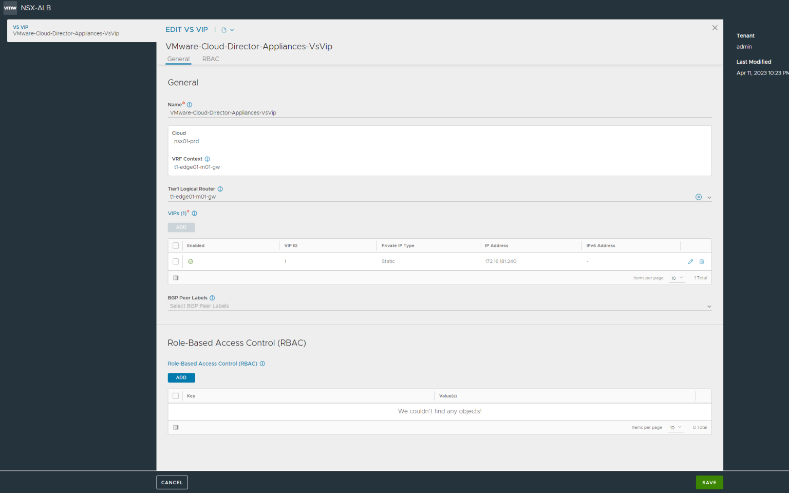 Load Balancing VMware Cloud Director 10.4.x Cells with NSX ALB (AVI ...