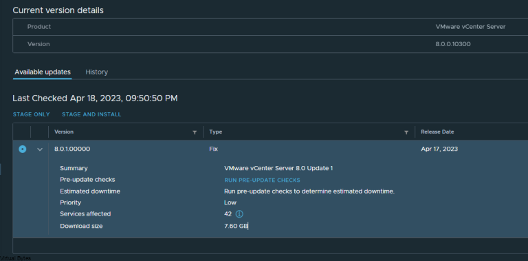 Upgrading to VMware vSphere 8 Update 1 – Virtual Bytes
