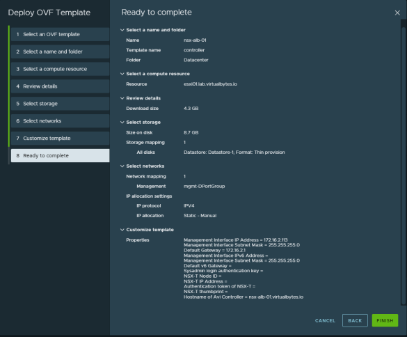 Deploying VMware NSX Advanced Load Balancer – Virtual Bytes