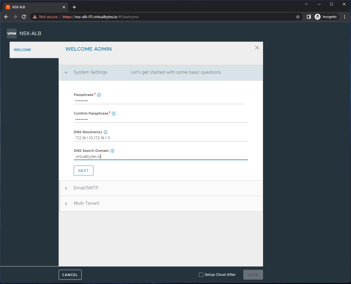 Deploying VMware NSX Advanced Load Balancer – Virtual Bytes