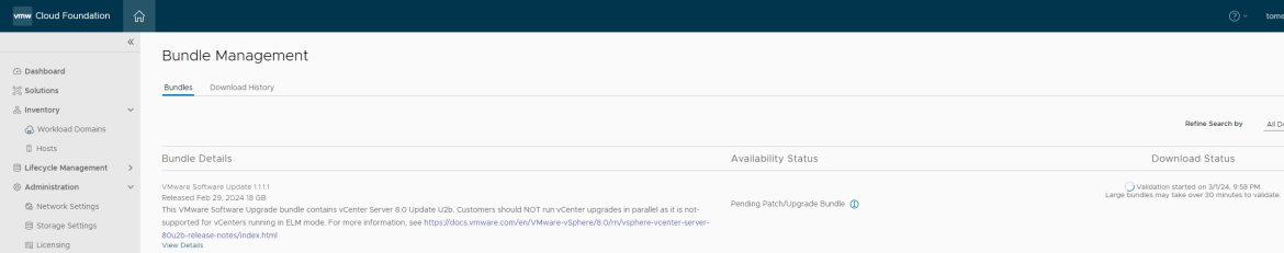 How To Apply Async Patch To Vmware Cloud Foundation 51 Virtual Bytes