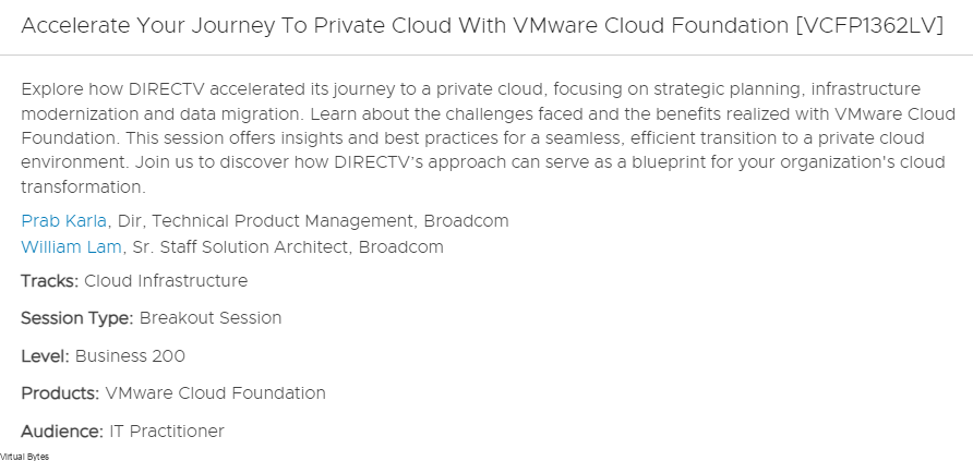 Exciting New Sessions at VMware Explore 2024! – Virtual Bytes Exciting New Sessions at VMware Explore 2024! – Virtual Bytes
