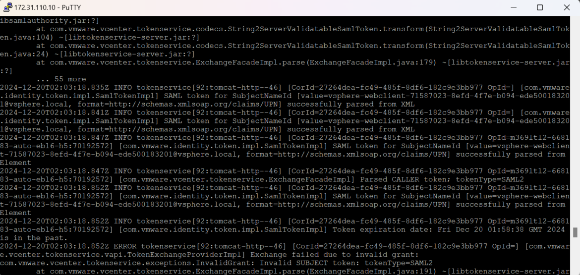 Couldn’t establish a connection to the VM web console from vSphere ...
