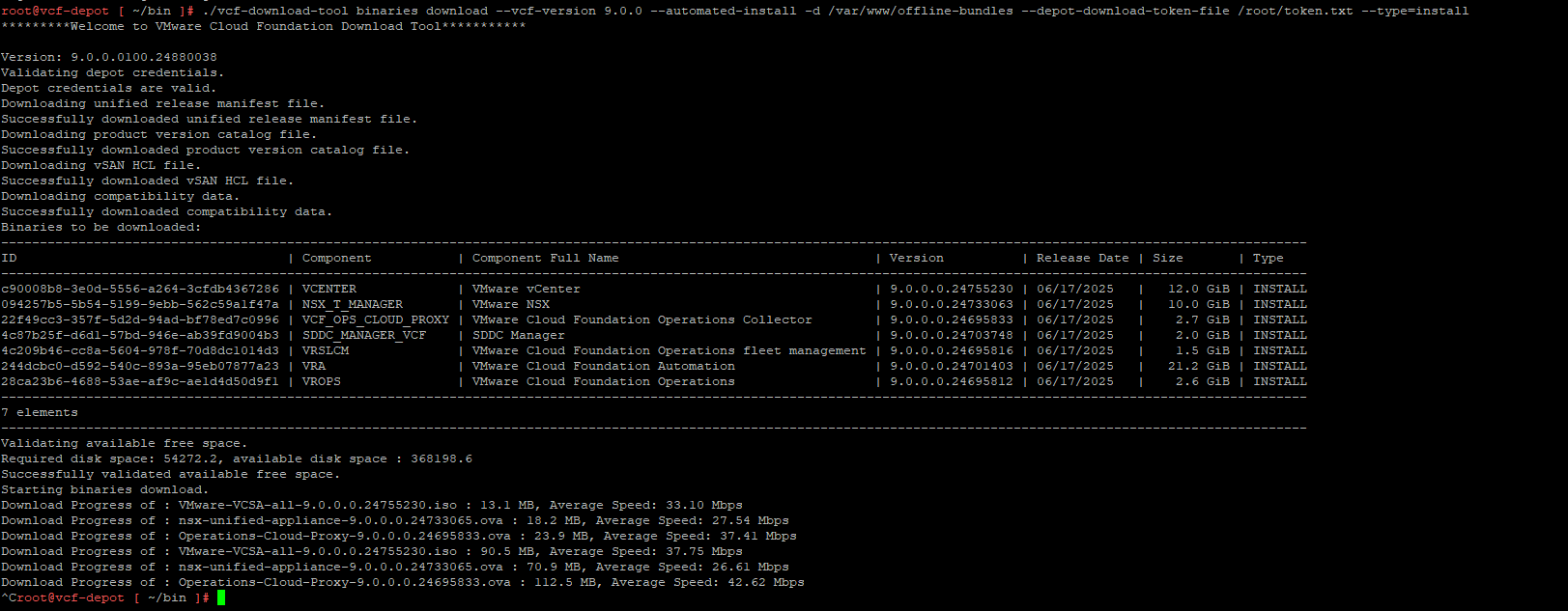 Offline VMware Cloud Foundation 9 Depot: Your Path to Air-Gapped ...