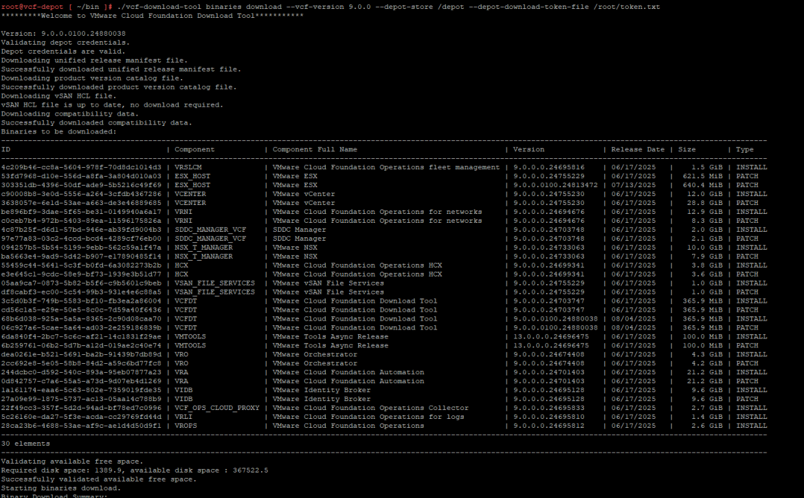 Offline VMware Cloud Foundation 9 Depot: Your Path to Air-Gapped ...
